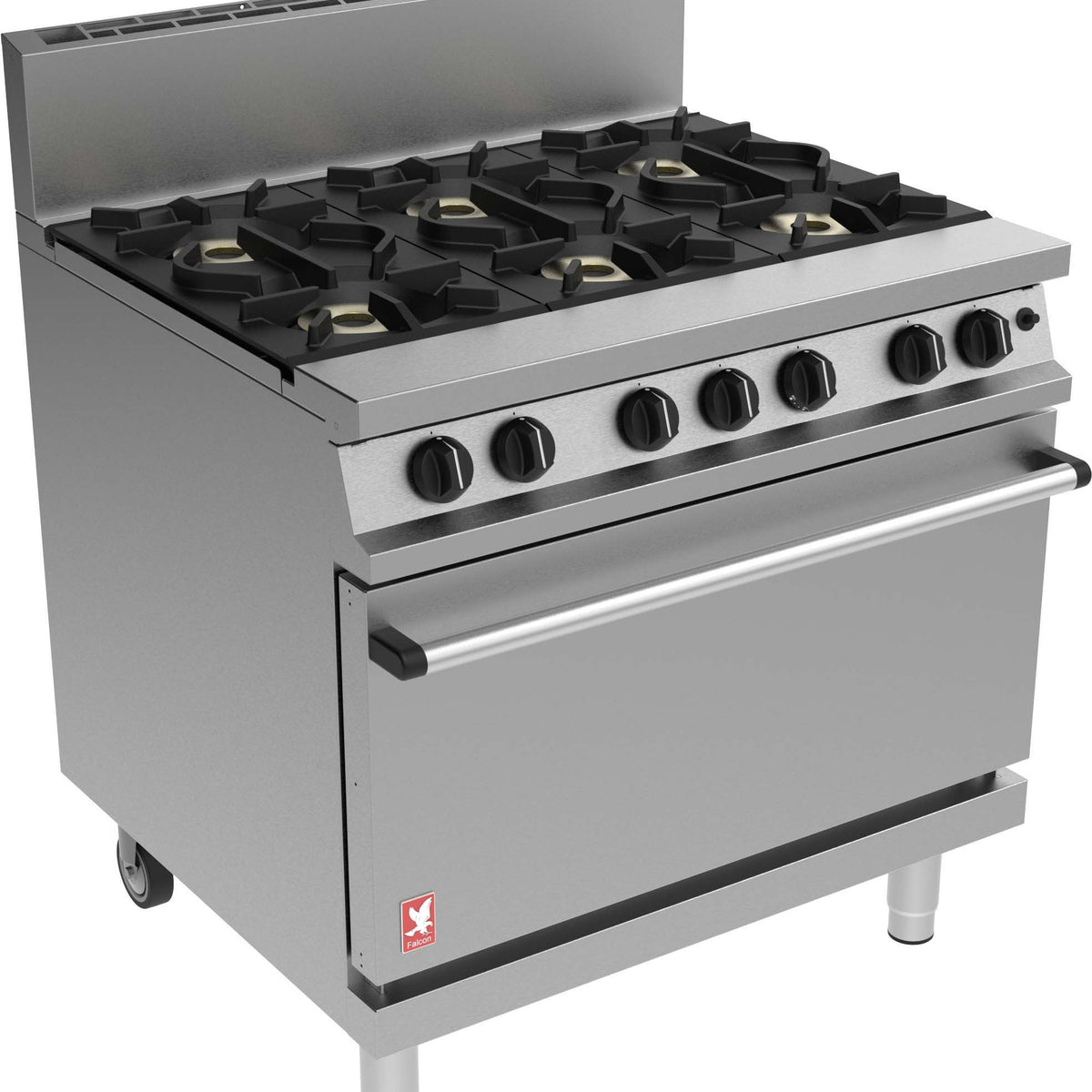 Falcon Dominator Plus Natural/LPG Heavy Duty 6-Burner Gas Oven Range G ...