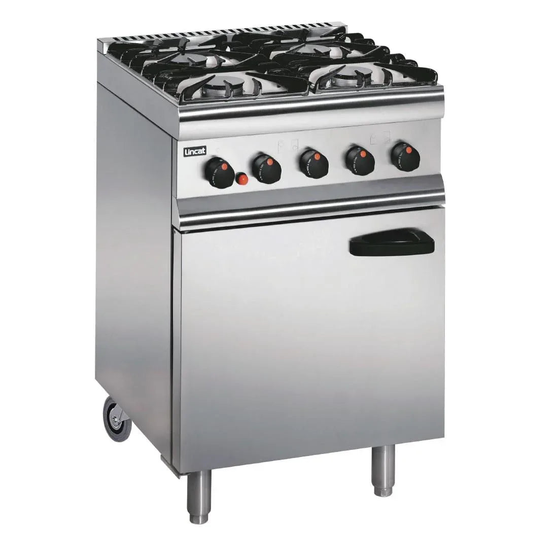 GJ677 Lincat Silverlink 600 Natural/LPG 4 Burner Oven Range with Rear ...