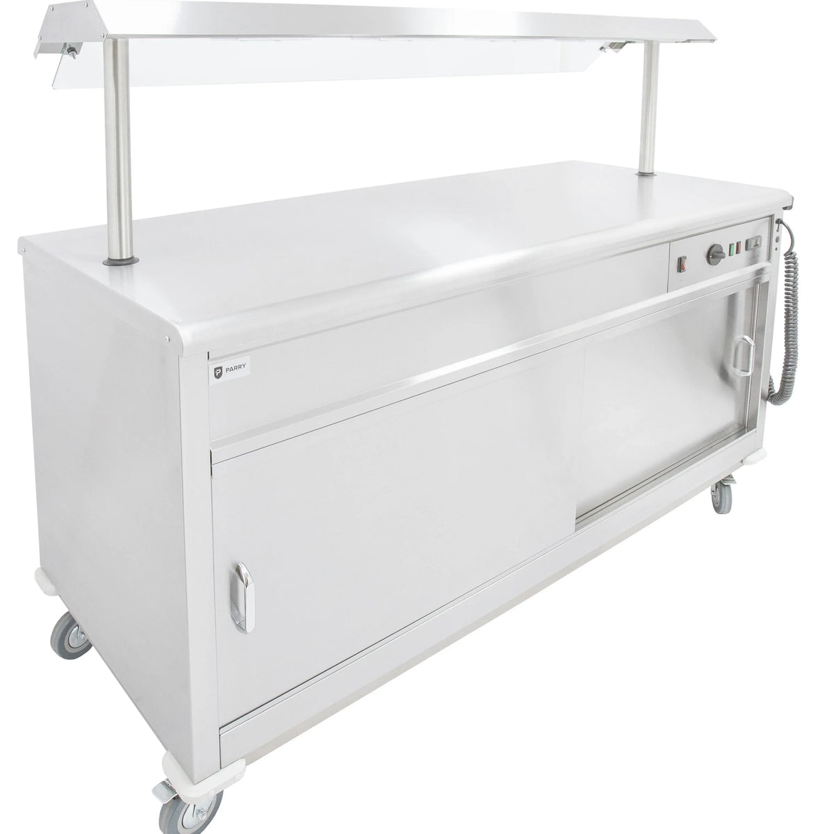 Parry Hot Mobile Servery Flat Top - With Gantry MSF12G – JD Catering ...