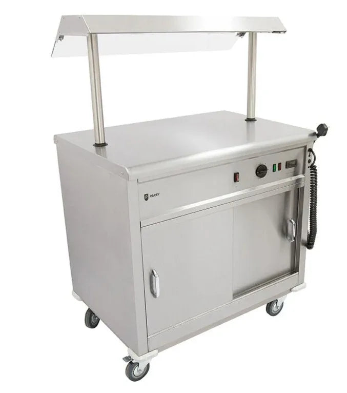 Parry Hot Mobile Servery Flat Top - With Gantry MSF9G – JD Catering ...