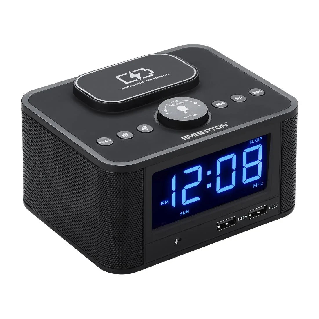 HZ529 - Emberton Bodmin Multi-Function Alarm Clock with Wireless ...