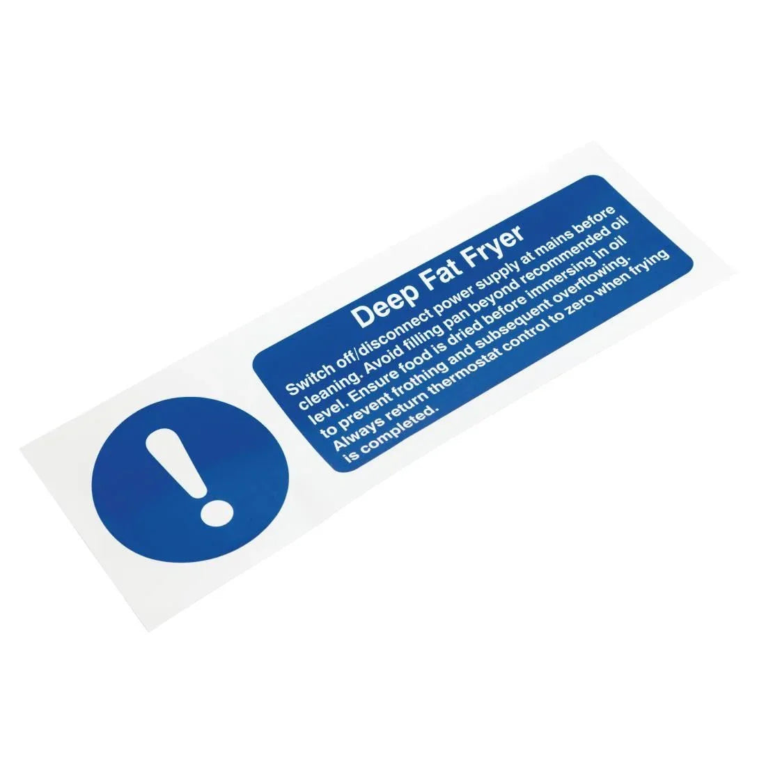 W198 Vogue Deep Fat Fryer Safety Sign – JD Catering Equipment Solutions Ltd